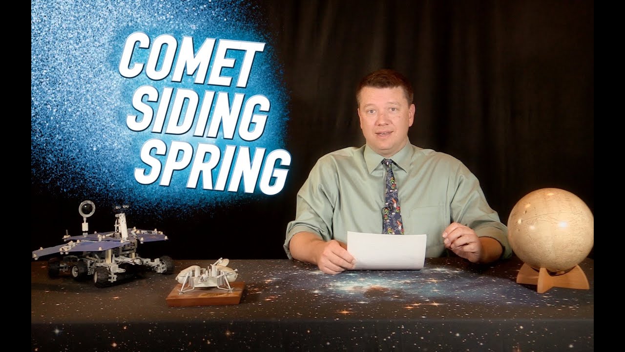 Comet Siding Spring Approaches Mars - YouTube