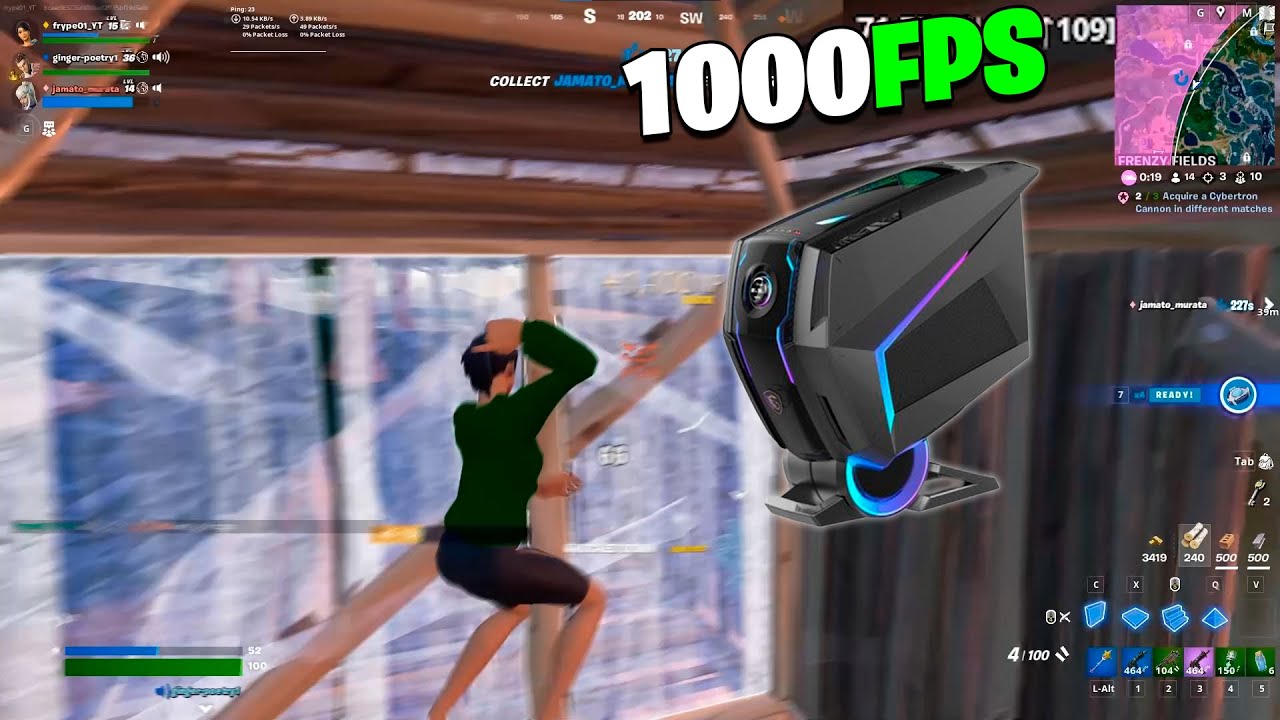 Playing Fortnite on a NASA Laptop (1000FPS) | Lenovo Ideapad Gaming 3 ...