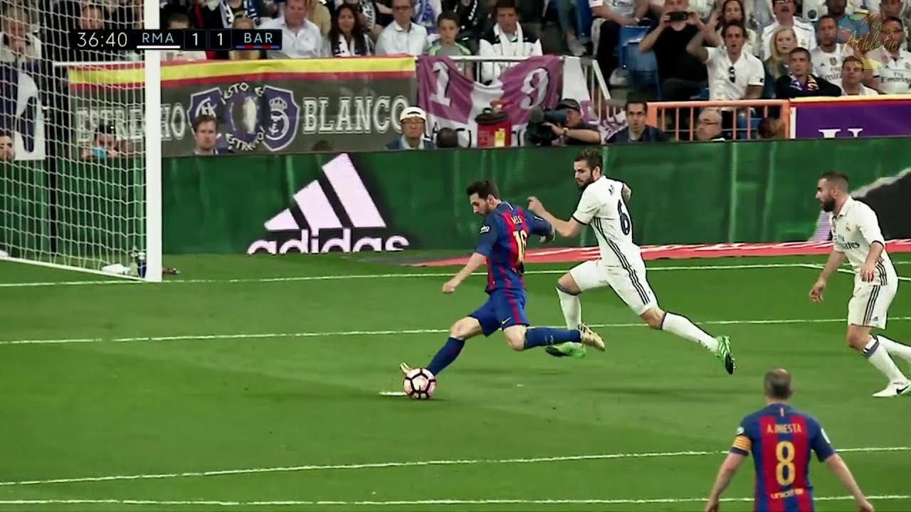 La Liga 2017 | L. Messi Goal vs. Real Madrid (RMA 1 - 1 BAR) - YouTube
