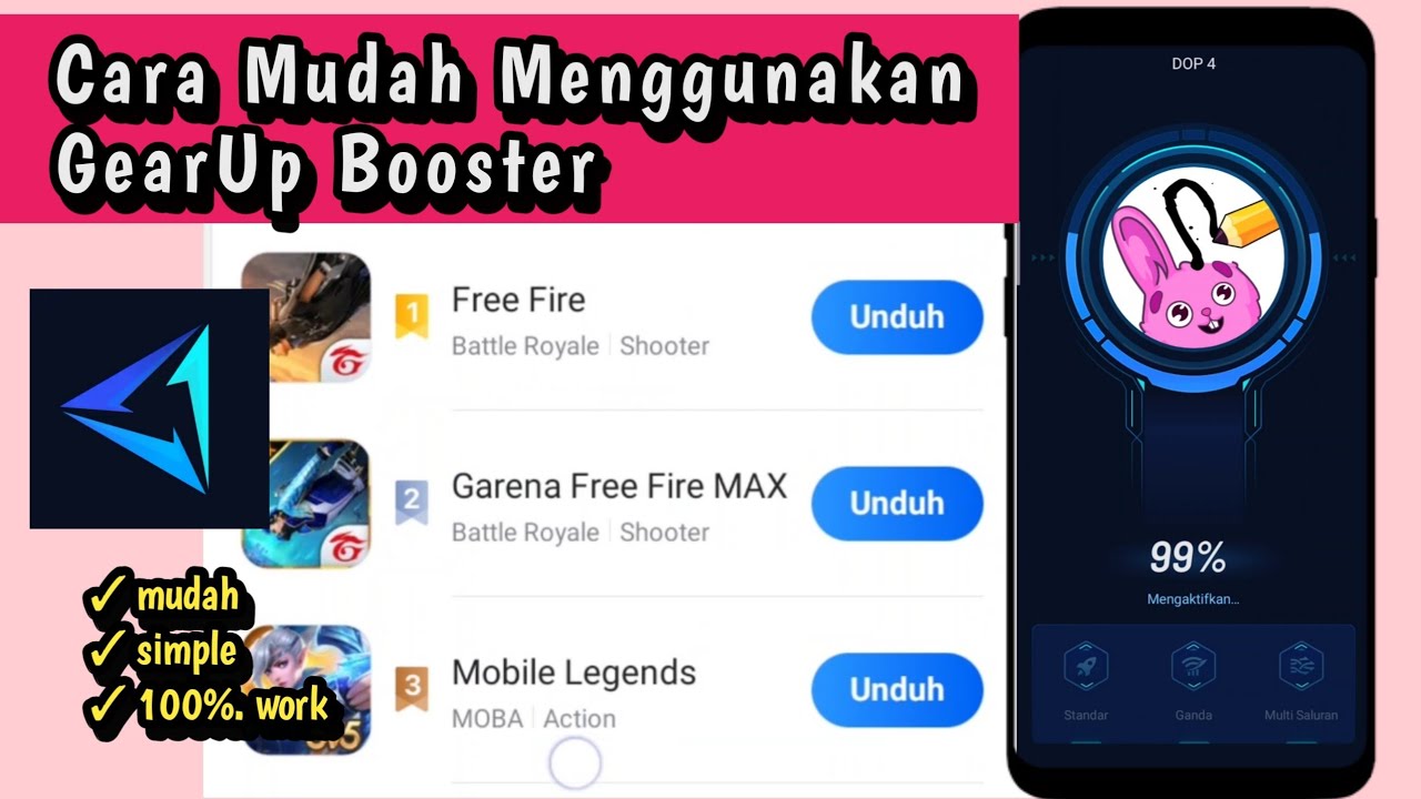 Cara Mudah Menggunakan Aplikasi GearUp Game Booster || Mempercepat ...