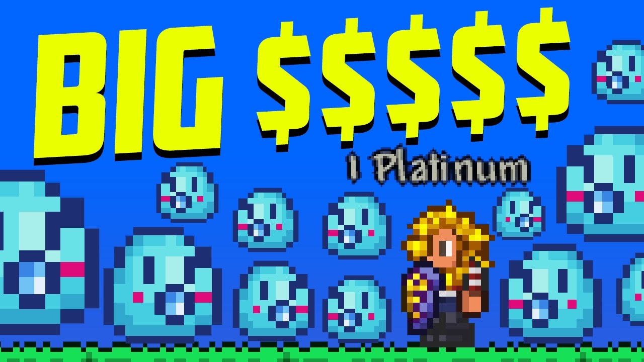 Terraria: Awesome AFK Coin Farm Using Slime Staff & Lucky Coin! 1.3.5 ...