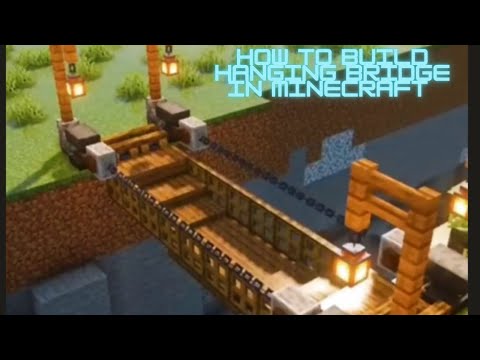 How to build hanging bridge in Minecraft - YouTube
