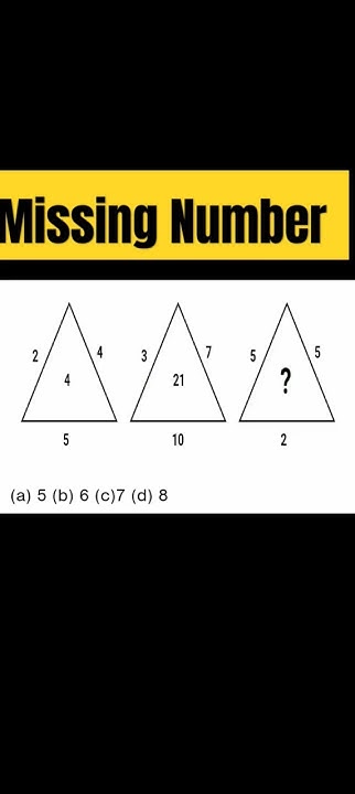 Missing Number Series Reasoning Shorts Question #missingnumbertricks # ...