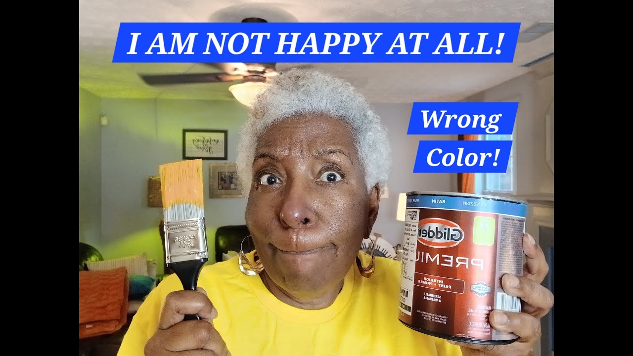 OMG! Wrong Color Paint!! I can chew nails!😩 - YouTube