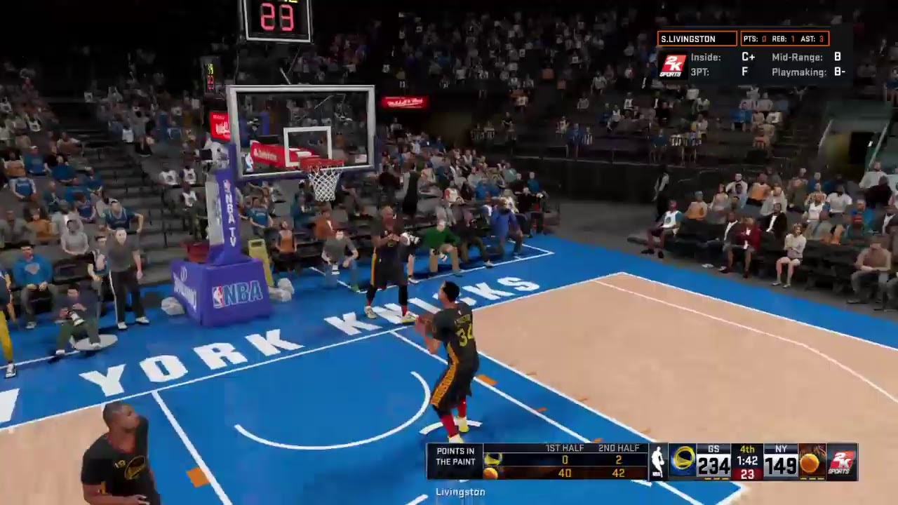 2K16 attempting 100 point game - YouTube