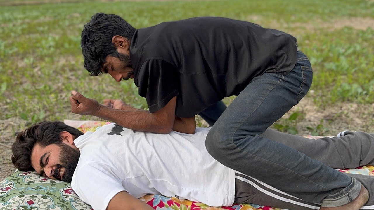 FAST AND AGGRESSIVE FULL BODY MASSAGE BY SAJJU MASTER | HEAD, BACK ...