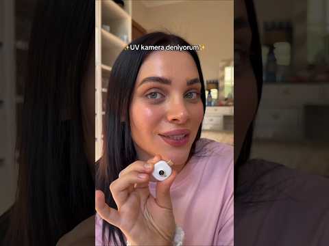 Güneş kremini UV kamera ile test ediyorum ✨ #shorts