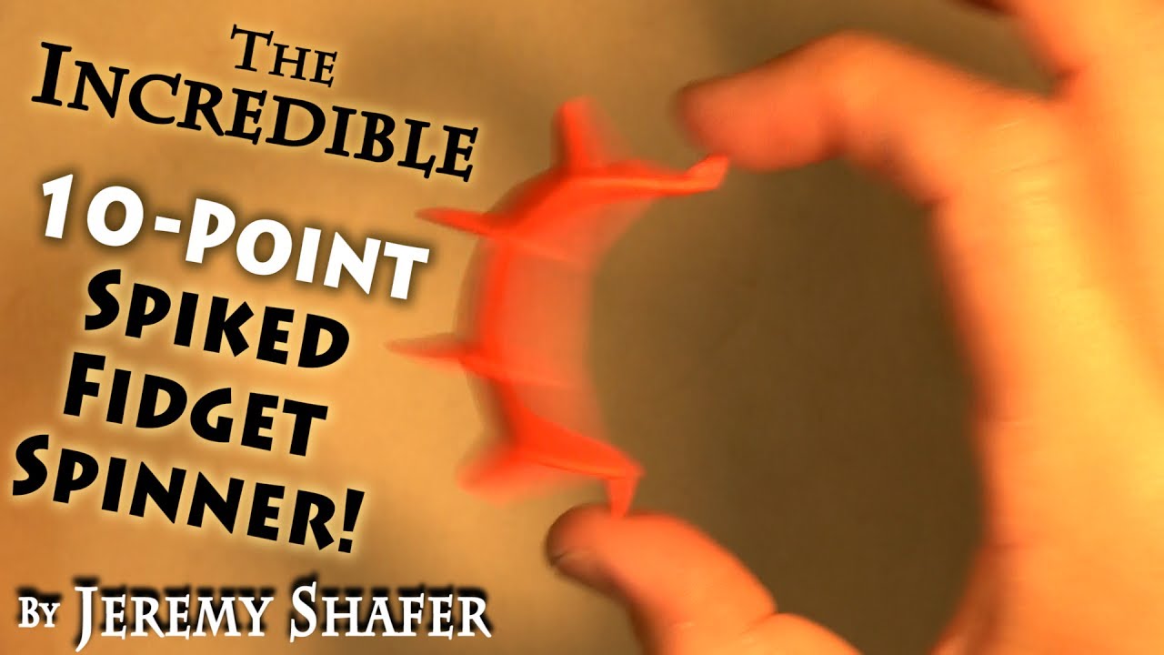 10-Point Spiked Fidget Spinner -- NO BEARINGS! - YouTube