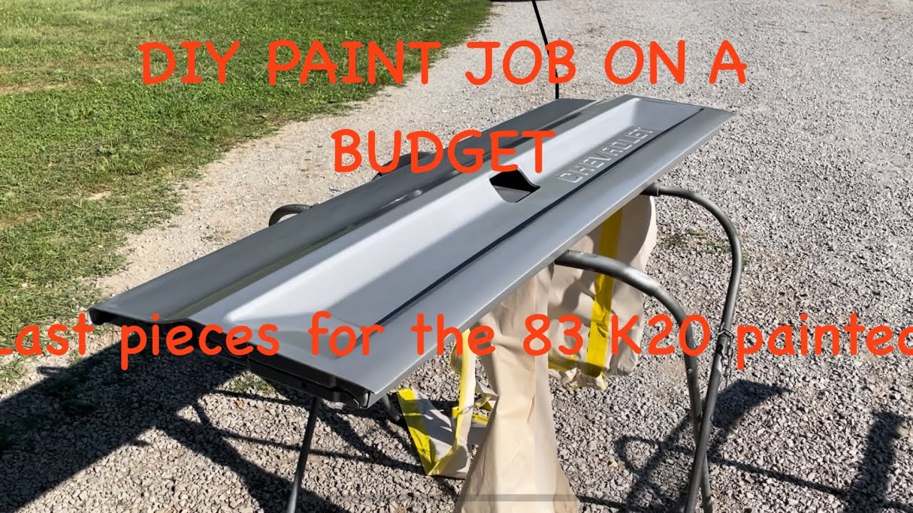 83 K20 final paint work. DIY budget paint job - YouTube