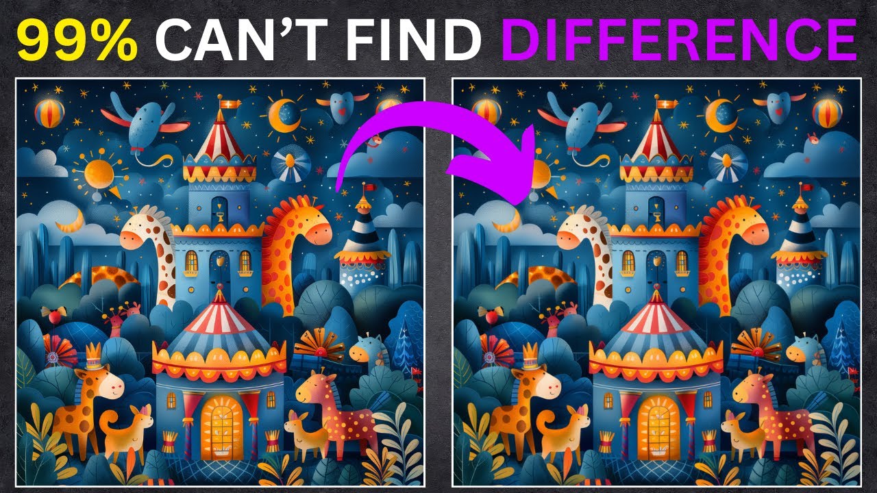 Find The Difference Puzzle Game: Circus Spectacle [ Spot the Difference ...