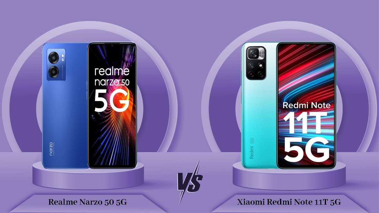 Realme Narzo 50 5G Vs Xiaomi Redmi Note 11T 5G - Full Comparison [Full ...