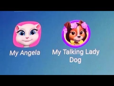 My Talking Angela Vs My Talking Lady Dog - YouTube