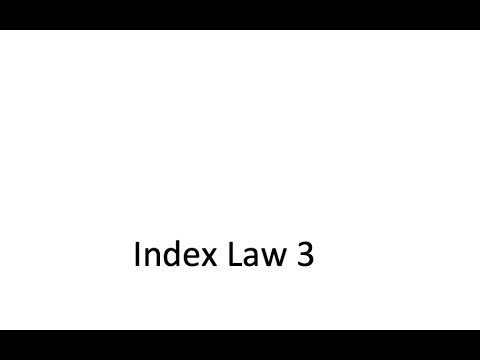 Index Law 3 - YouTube