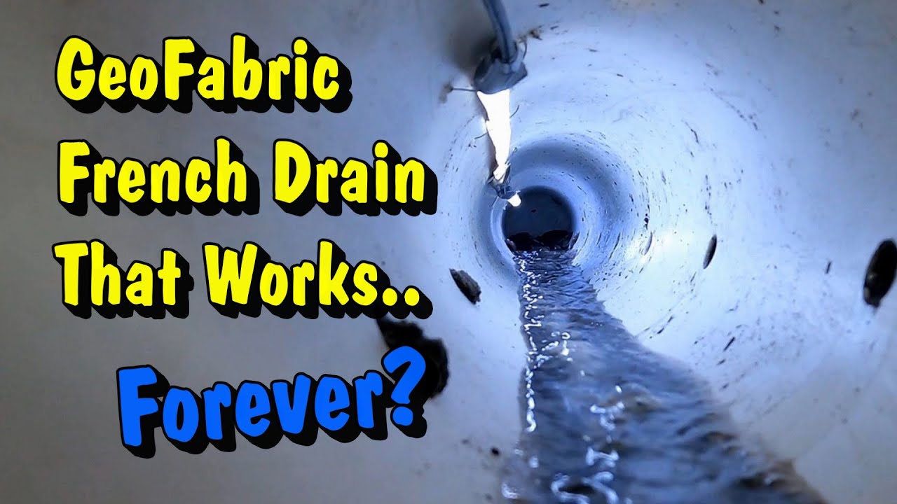 Watch Before You Install Geo Fabric French Drain - YouTube