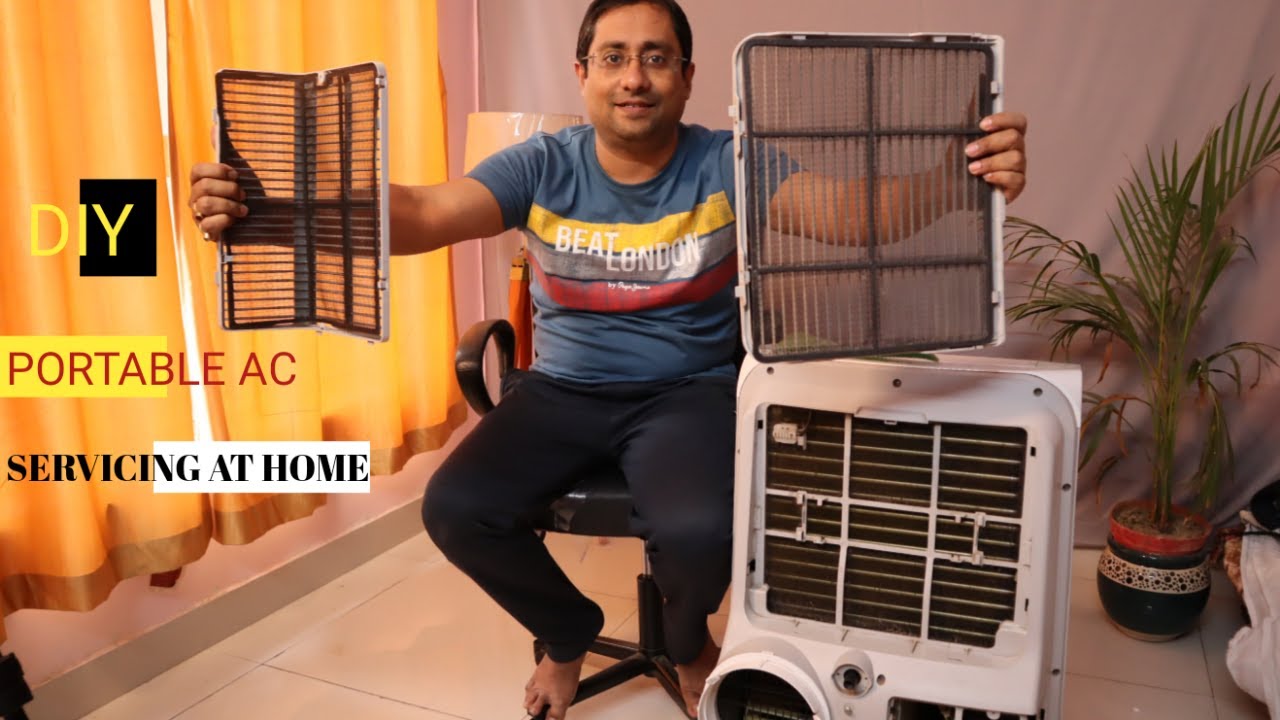 How To Service Portable Air Conditioner at Home | DIY - YouTube