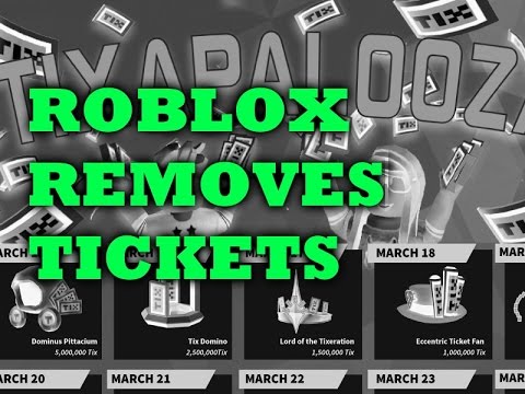 Roblox Removes Tickets! (Discussion) - YouTube