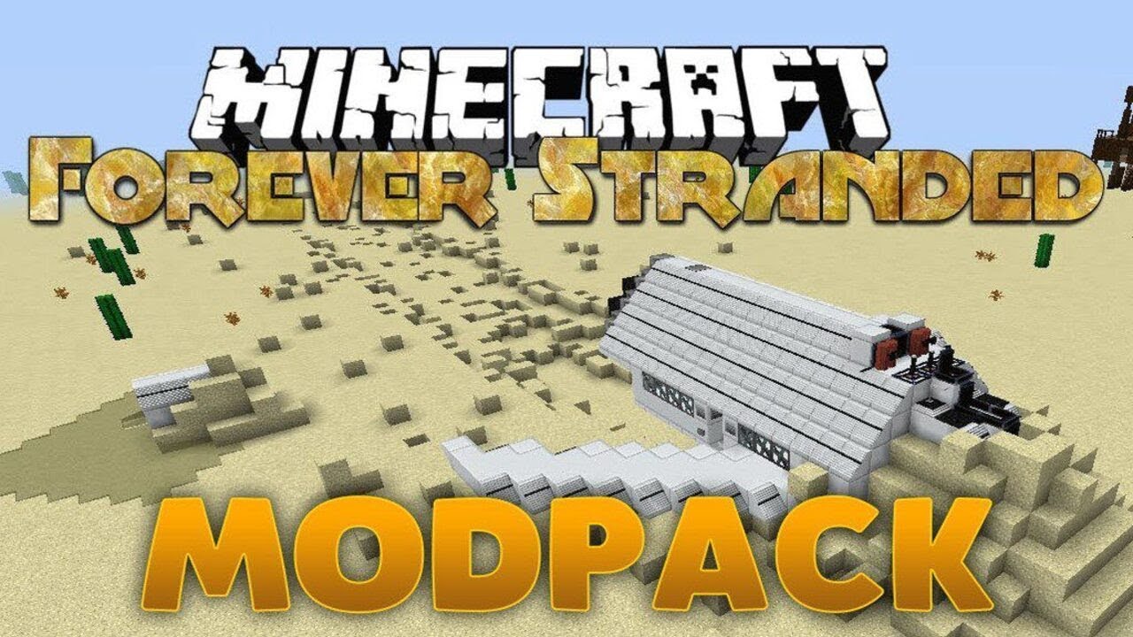 Minecraft Forever Stranded Survival day 1 - YouTube