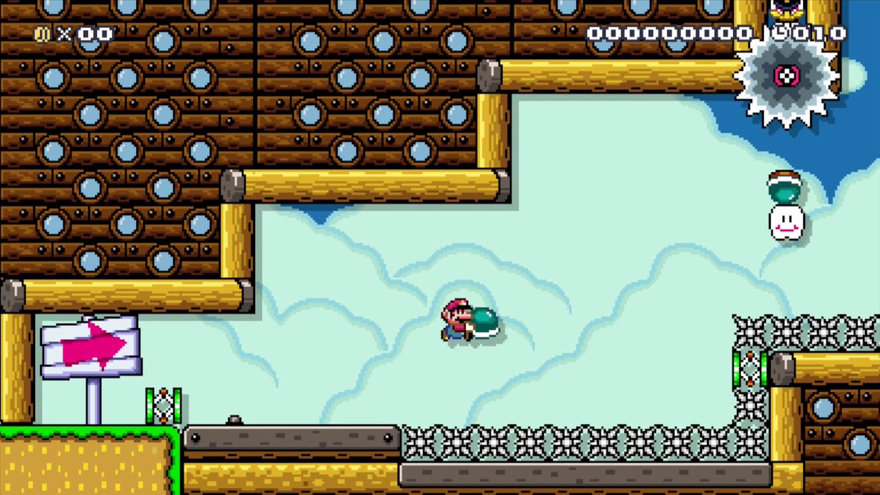Super Mario Maker - Shell Jump Stairs - YouTube