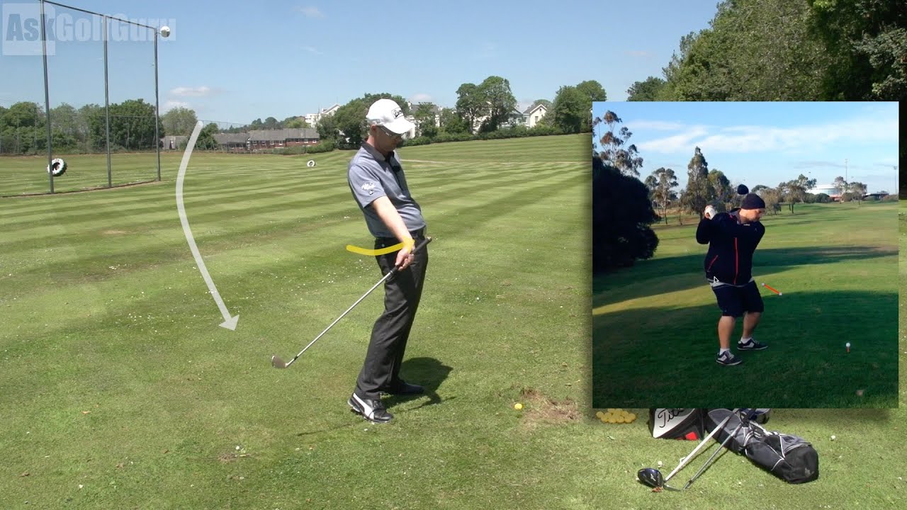 Golf Swing Lesson For Improve Club Path - YouTube