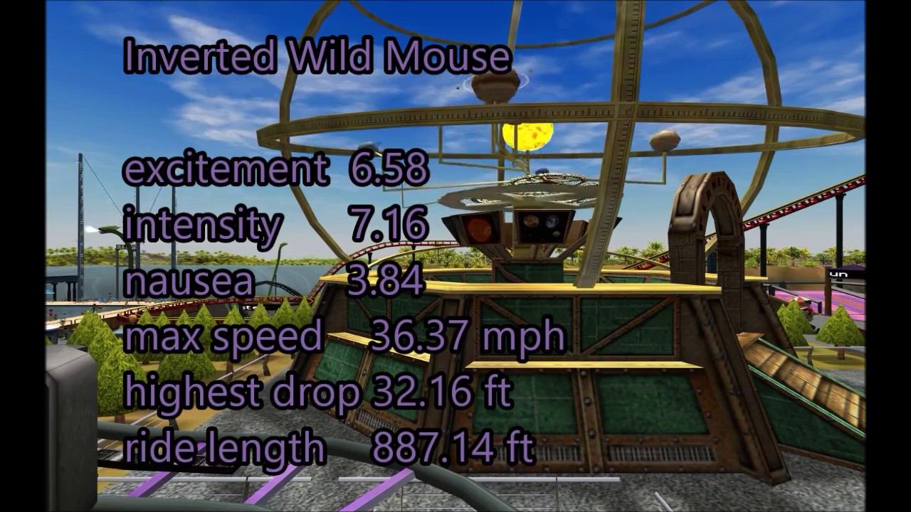 RCT3 Inverted Wild Mouse - Lost Atlantis - YouTube