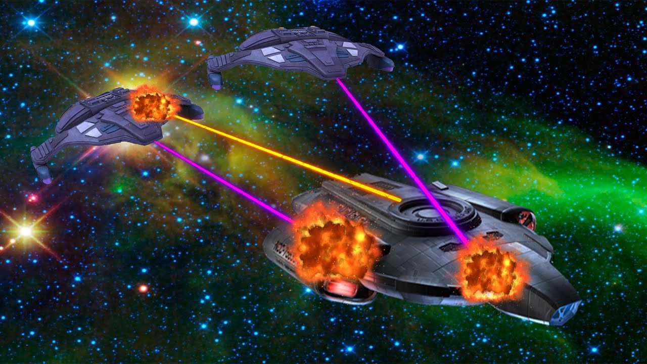 U.S.S. Defiant vs. the Jem'Hadar - Star Trek Bridge Commander Kobayashi ...