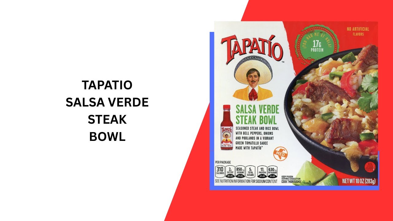 Tapatio Salsa Verde Steak Bowl - YouTube