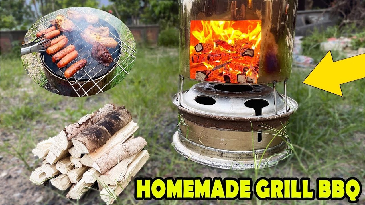 Creative Ideas- How To Make A Simple Bbq Grill From An Old Car Wheel ...