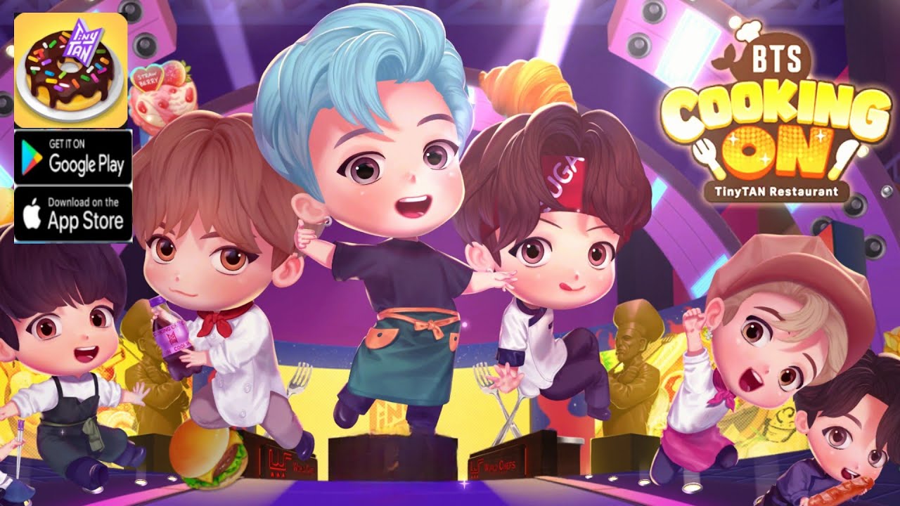 BTS Cooking On: TinyTan Restaurant Gameplay - Game Android iOS - YouTube