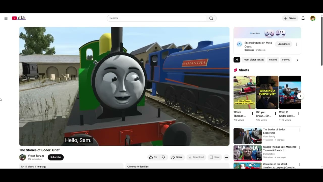 reacting to stories of sodor "grief" by Victor Tanzig (srry it's a bit ...
