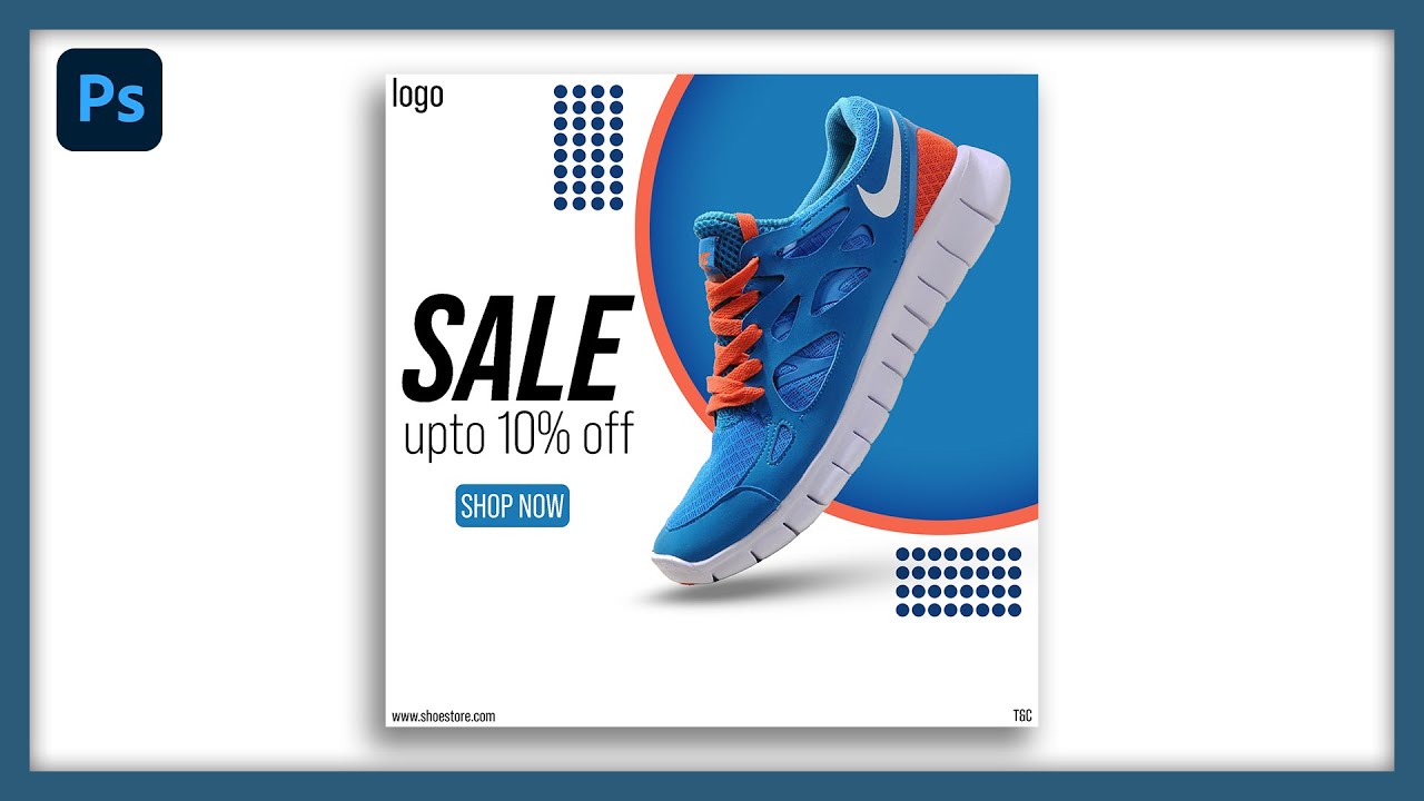 How To Design Shoes Poster In Photoshop | Photoshop Tutorial - YouTube