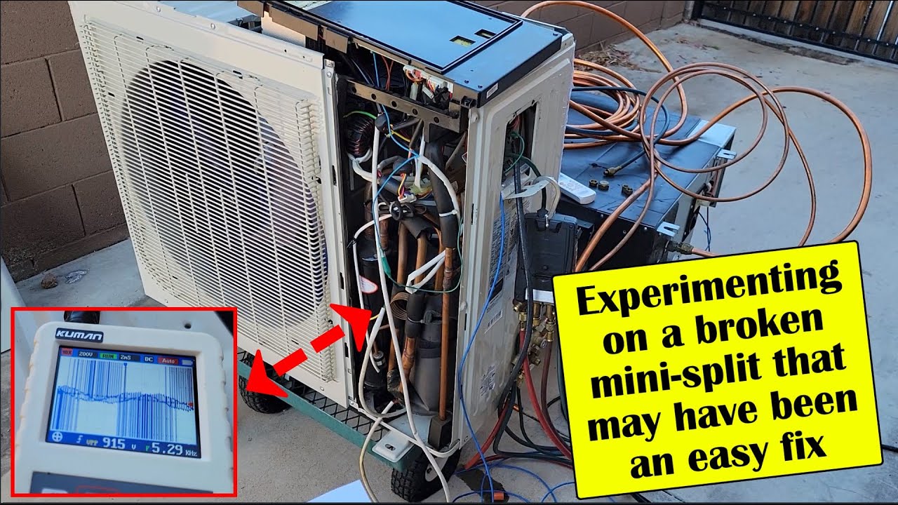 Exploration and tinkering with a broken mini split that I was able to ...