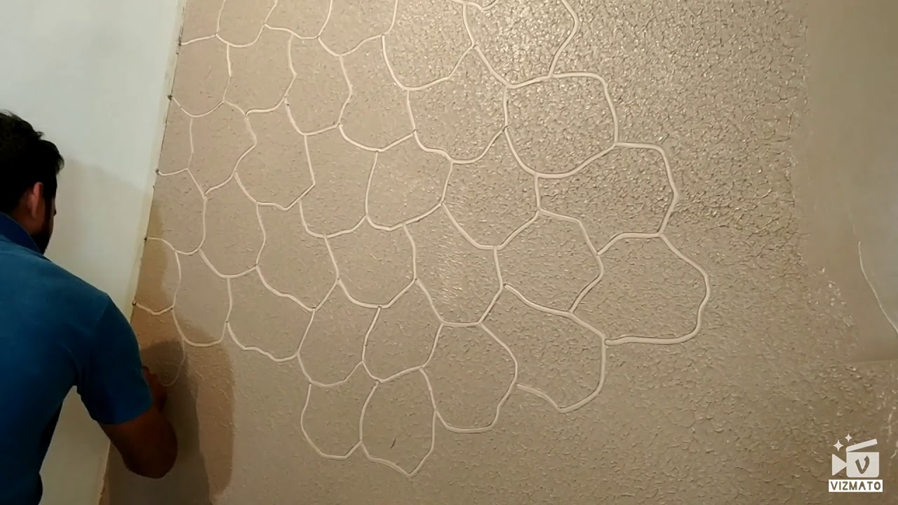 illusion arts faizabad ( infinitex ) making beautiful texture on wall ...