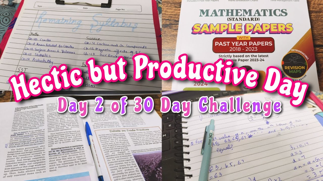 [Day 2 of 30 Day Challenge] Hectic but Productive Day 📚 | Study Vlog 🍁 ...