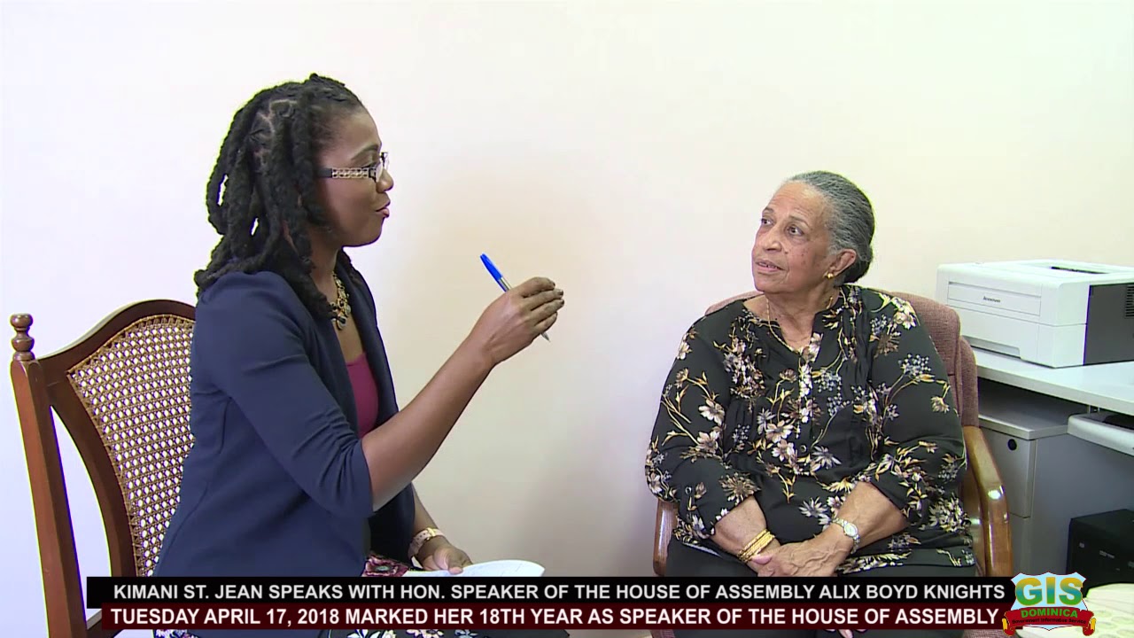 KIMANI ST JEAN SPEAKS WITH SPEAKER OF THE HOUSE OF ASSEMBLY - YouTube