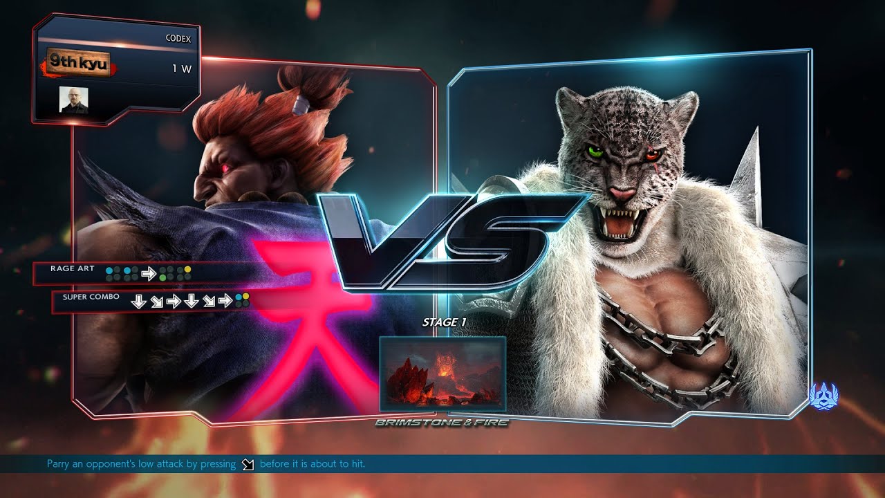 Tekken 7 Game Akuma VS Armor King - YouTube