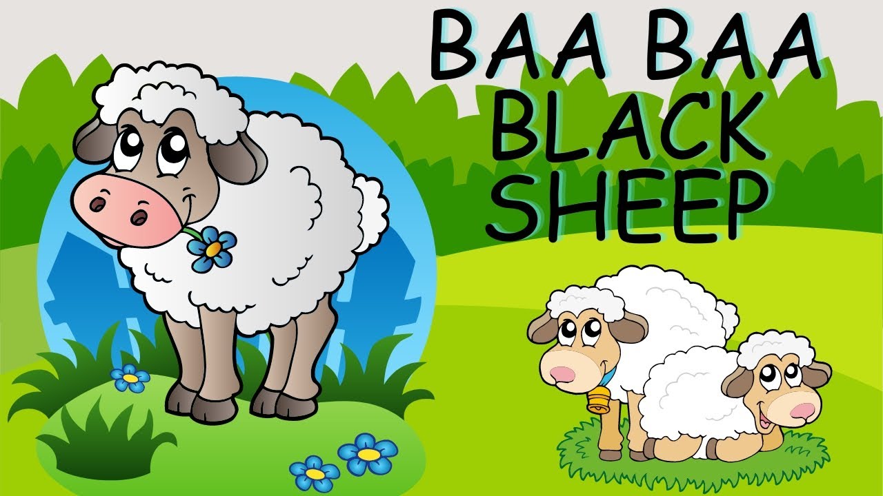 BAA BAA BLACK SHEEP Children's Song with Lyrics | Nursery Rhymes for ...