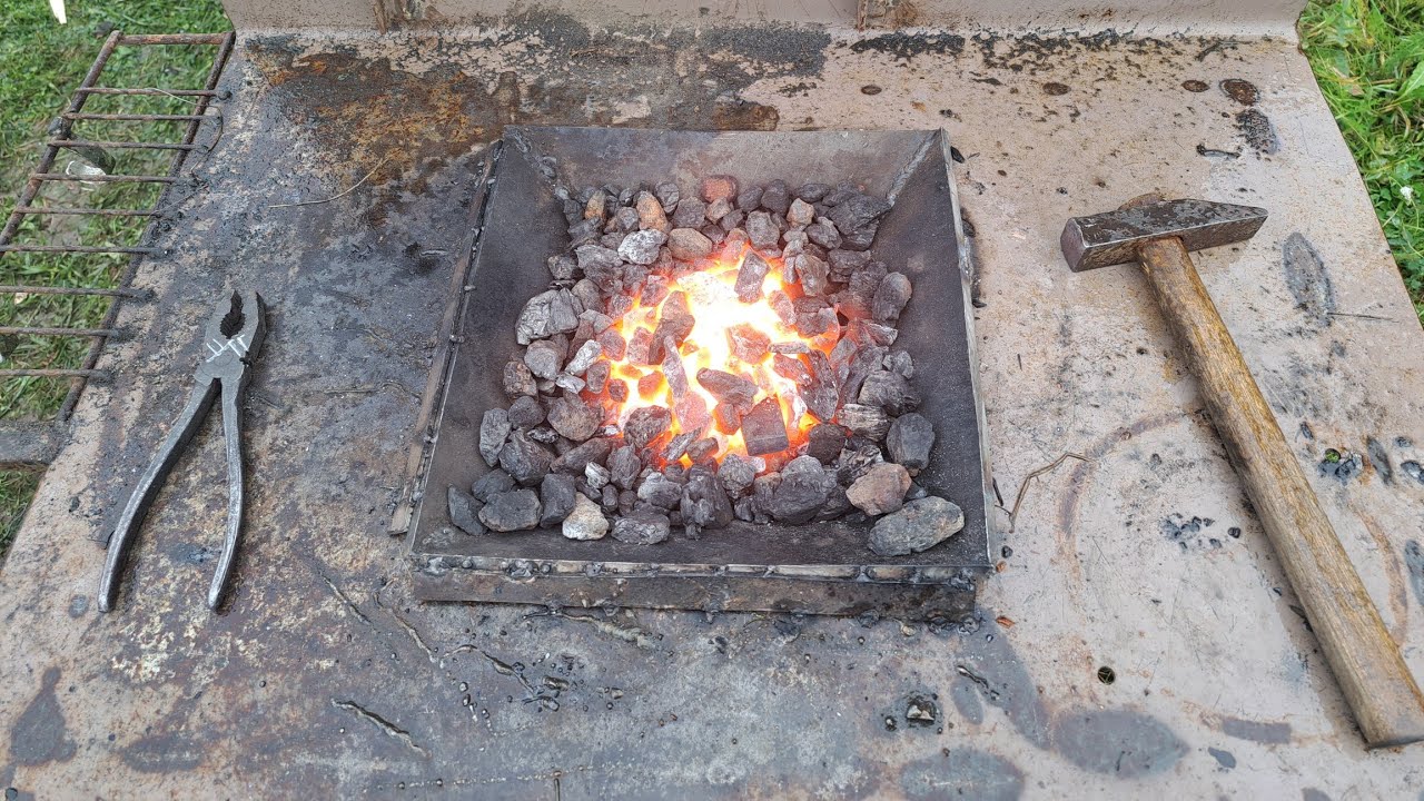 Coal forge build ( I used scrap material ) #jesus #diy #blacksmith ...
