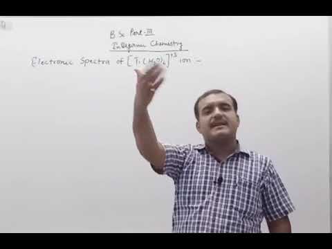 B Sc IIIrd Year Subject Chemistry Topic -Electronic Spectra of ...