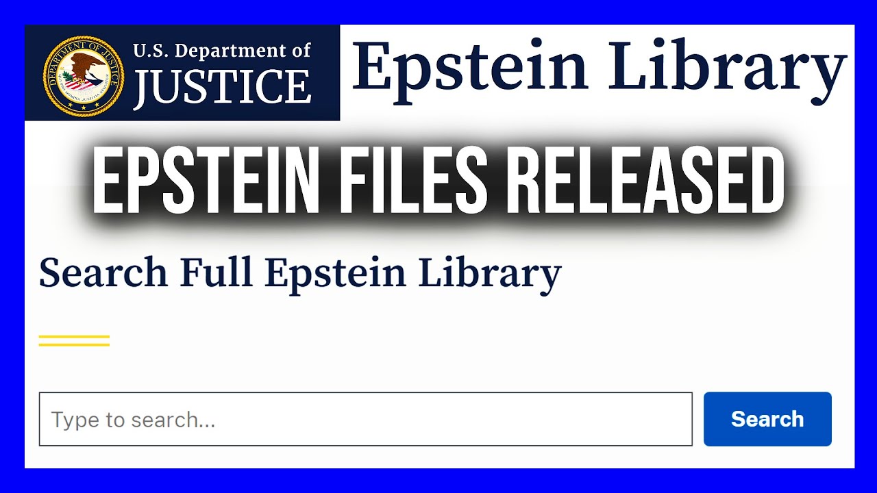 Navigating DOJ's Epstein Library - YouTube