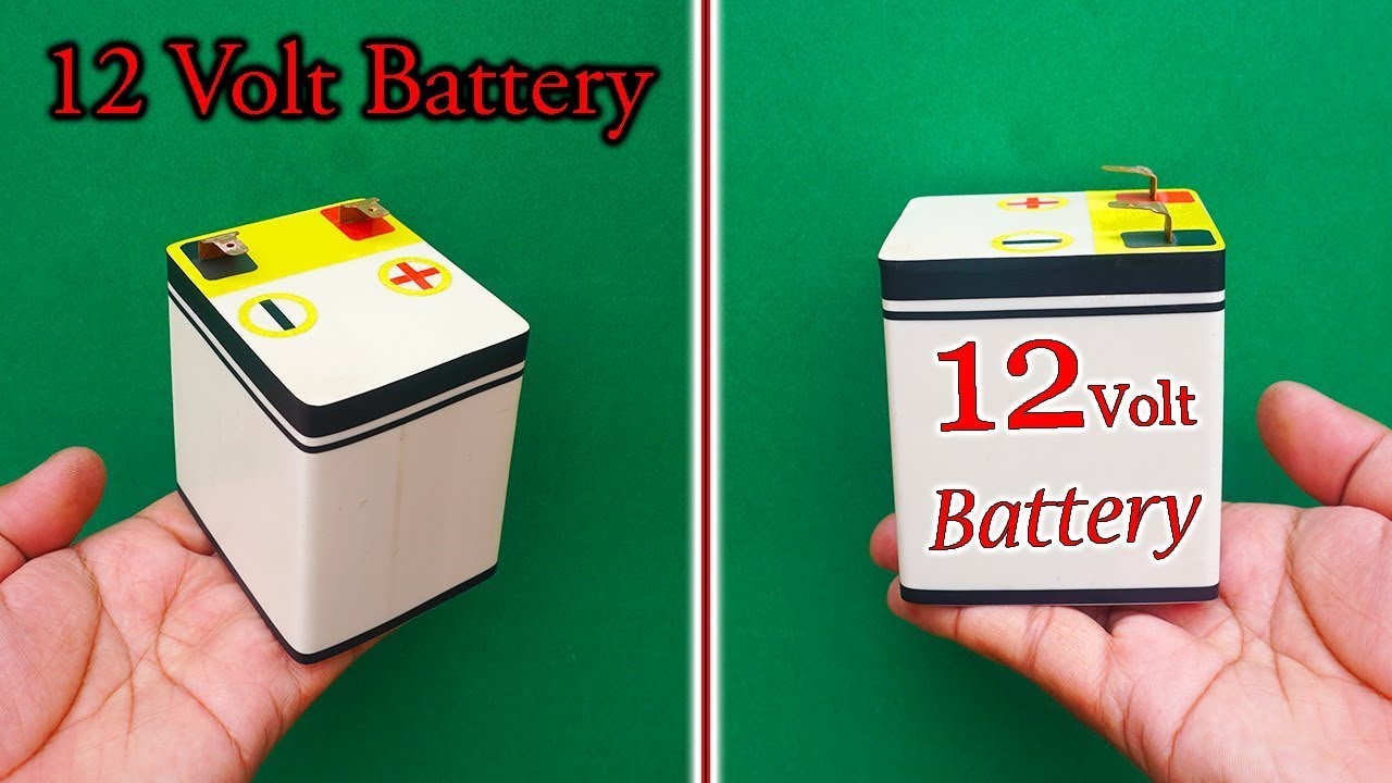 To Make Battery Using Old Mobile Battery At Home _ Mini DC 12 Volt ...
