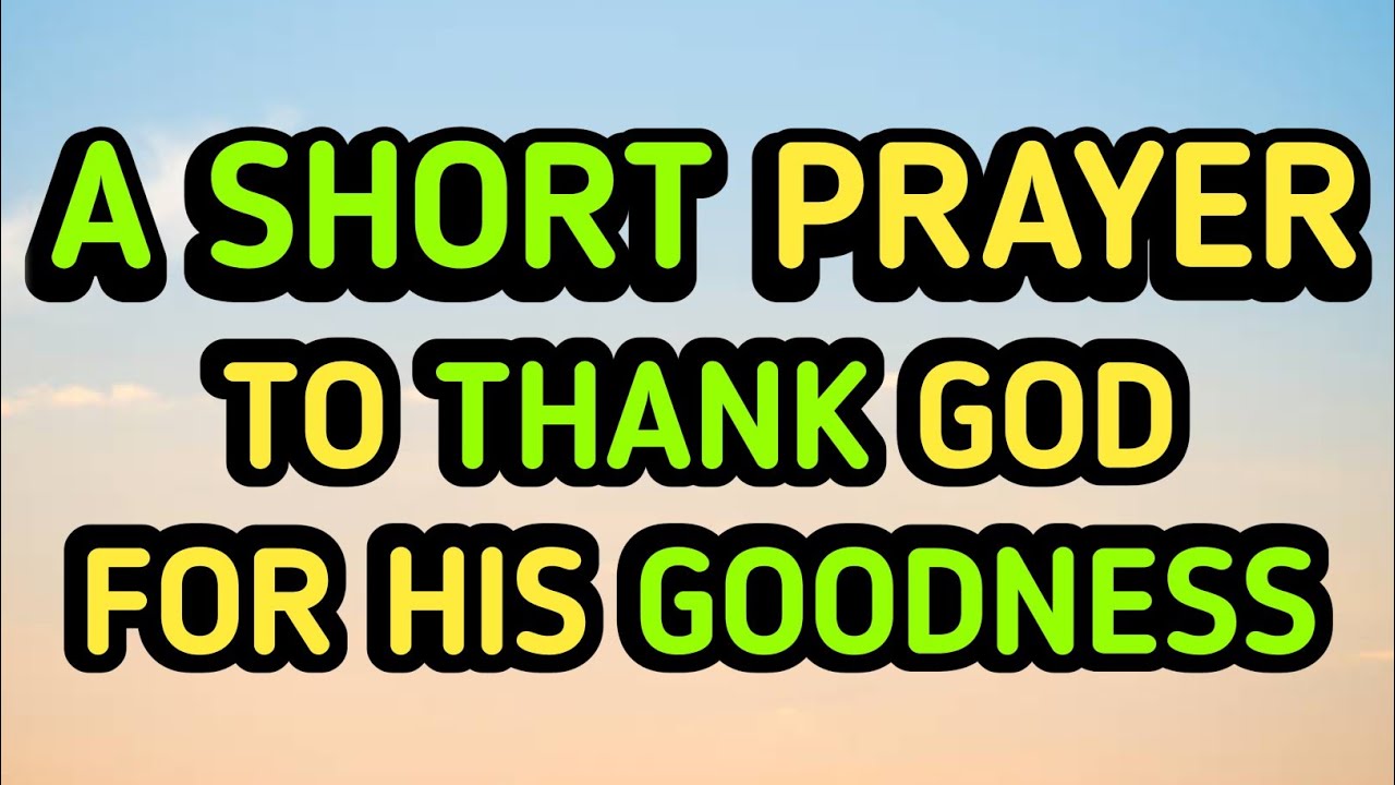 A Short Prayer To praise God for His GLORY. #prayer - YouTube