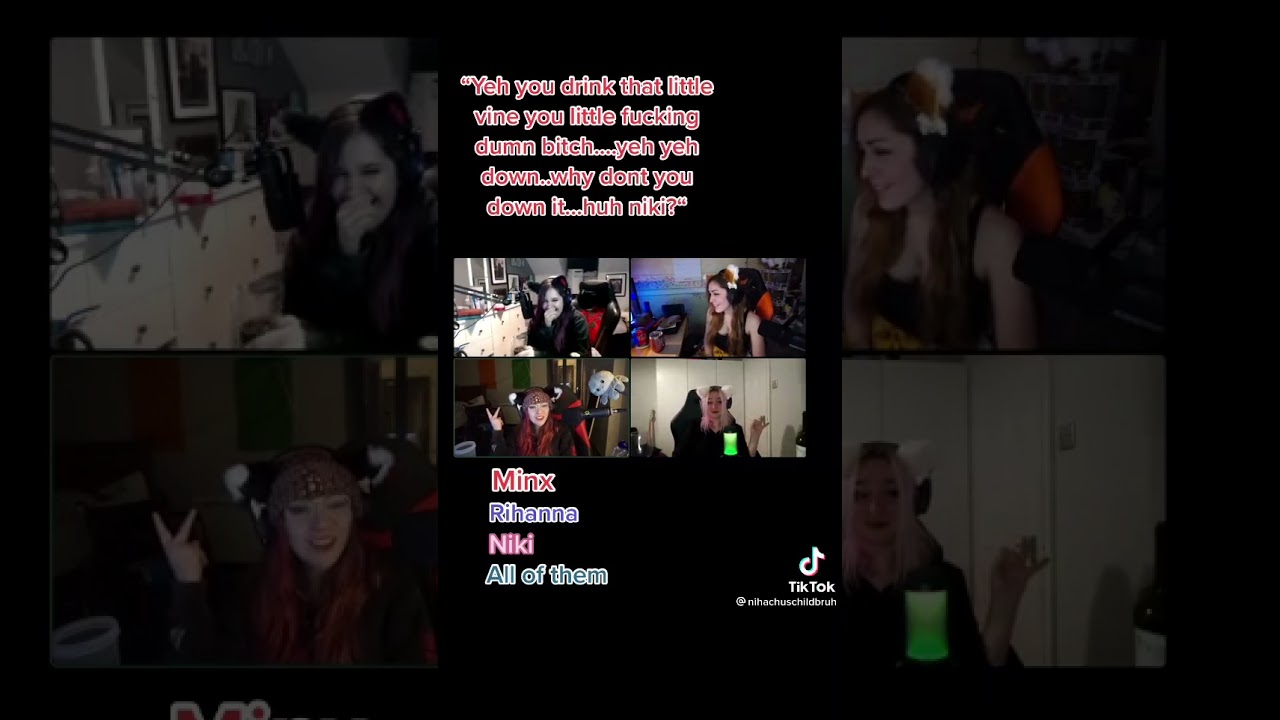 Niki and minx their best moments while drinking wine - YouTube