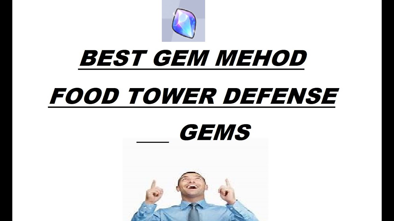 The best gem method in Food tower defense - YouTube