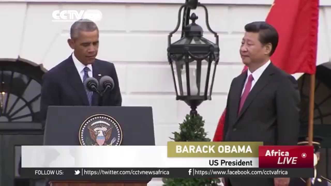 President Xi, Obama speak at welcome ceremony - YouTube