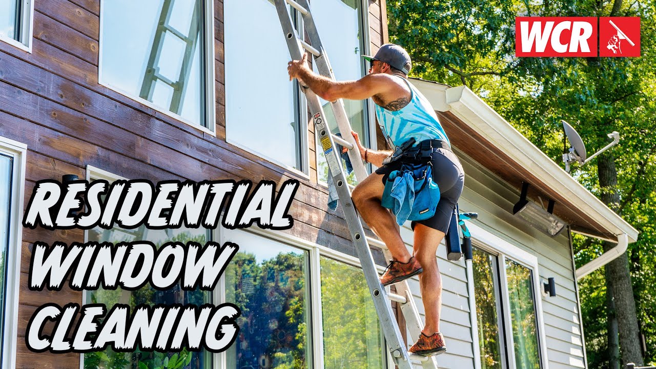 Quick Residential Window Cleaning (Inside & Out!) - YouTube