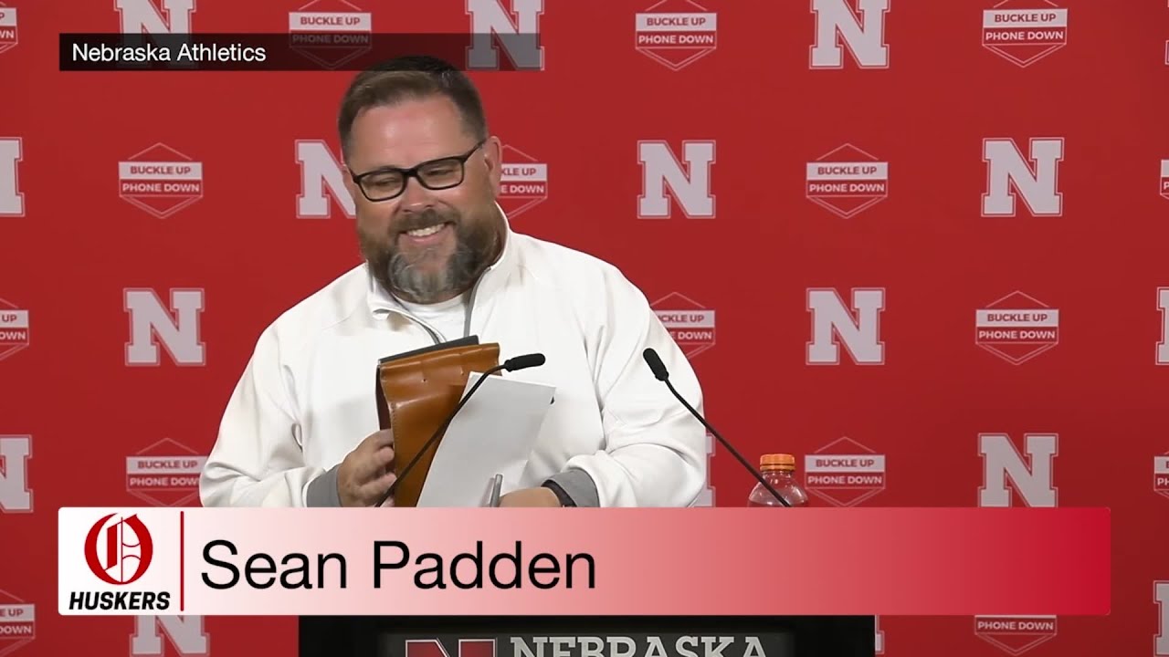 Nebraska football's Sean Padden full press conference from May 9, 2024 ...
