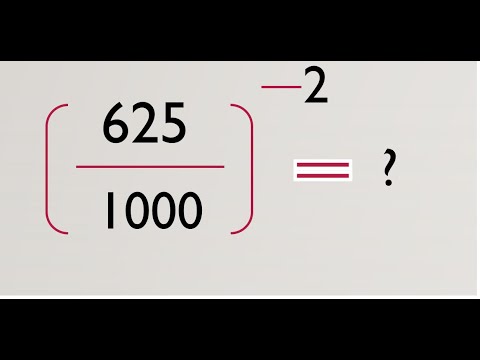 How to solve negative exponent questions - YouTube