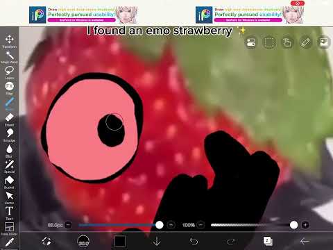 Emo strawberry :3 - YouTube