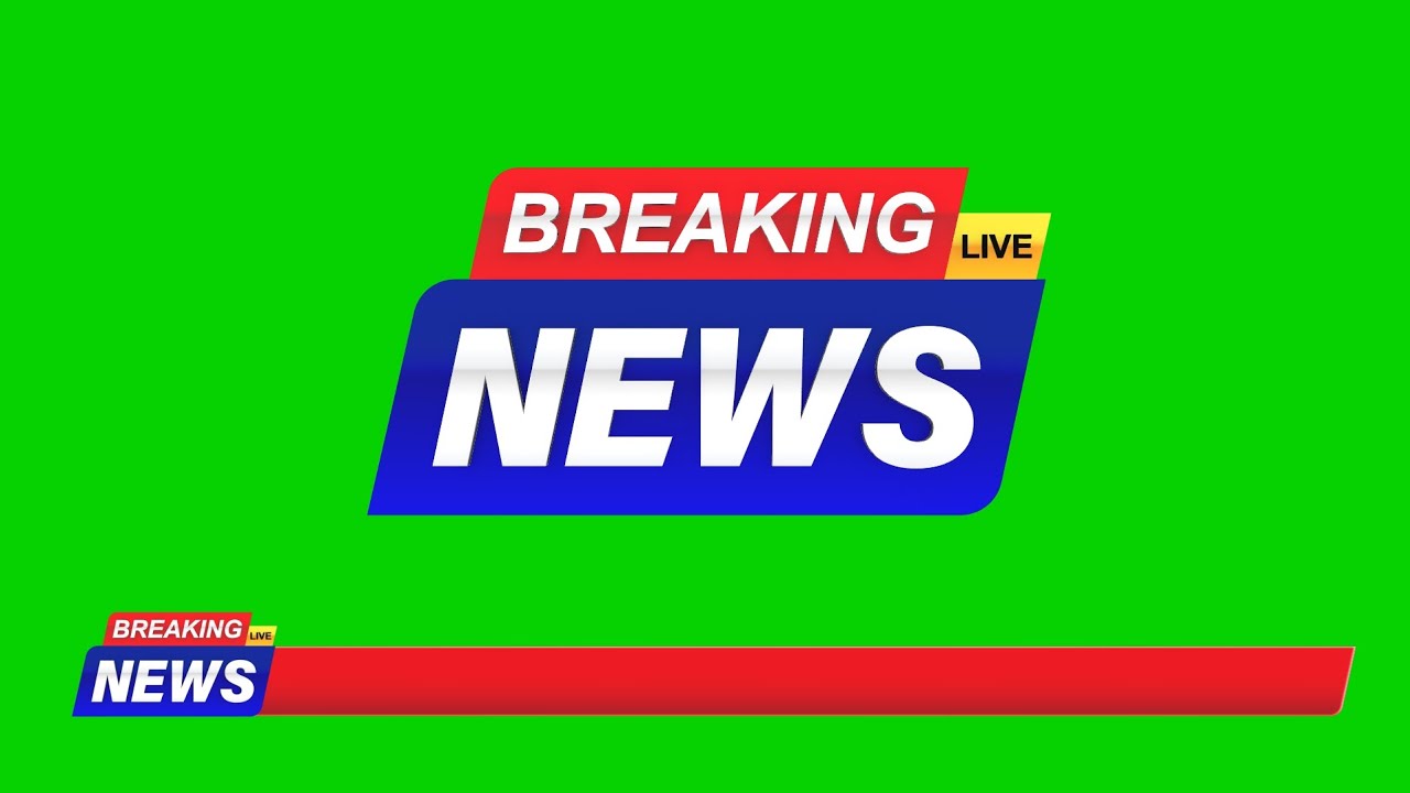 Green Screen Video Breaking News Live Frame For YT Creators - YouTube
