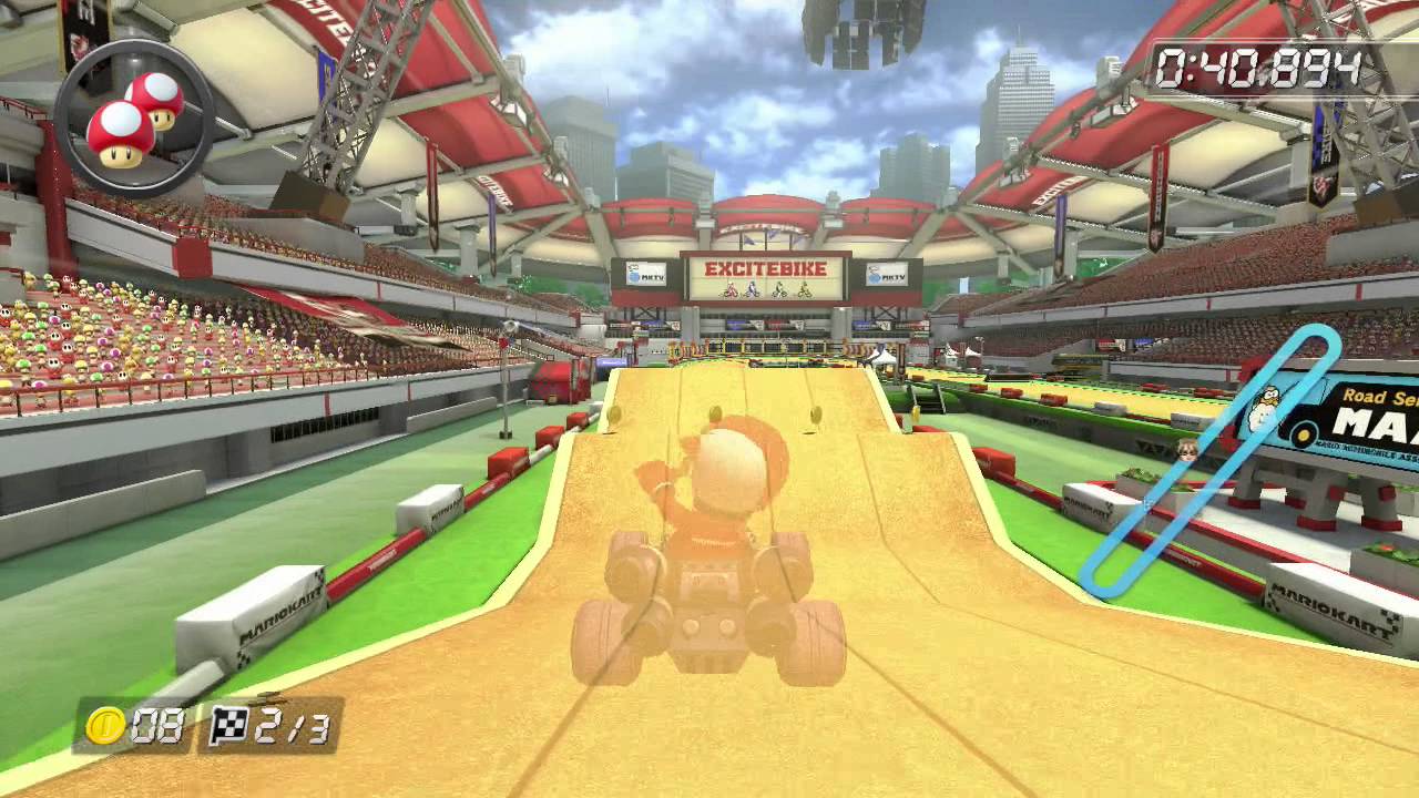 Mario Kart 8 Excitebike Arena 1:48.322 - YouTube